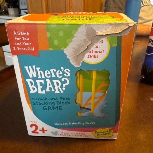 Peaceable Kingdom | Toys | Wheres Bear Stacking Block Game Multicolor ...